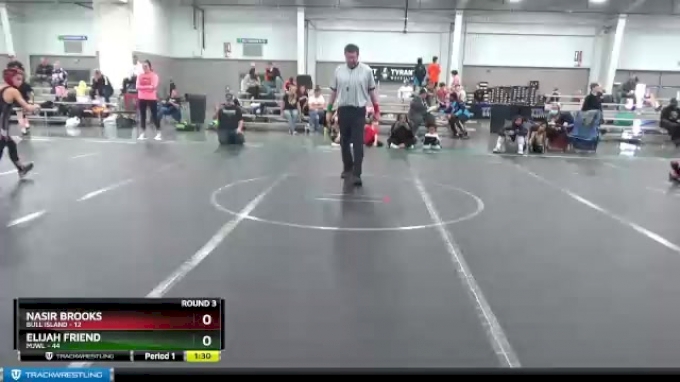 88 lbs Round 3 (4 Team) - Nasir Brooks, Bull Island vs Elijah Friend, MJWL