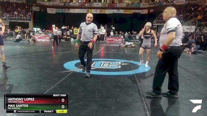 5A 127 lbs Quarterfinal - Anthony Lopez, Volcano Vista vs Max Santos ...