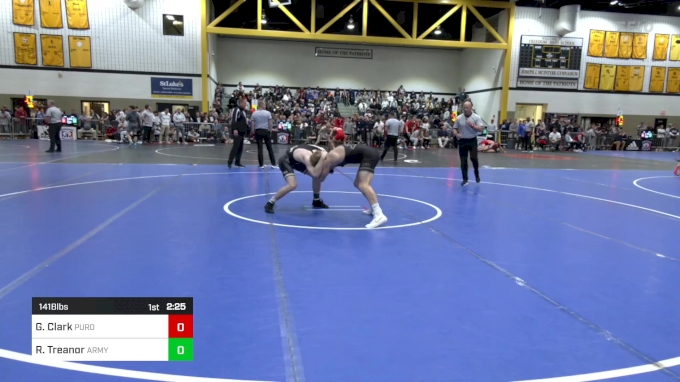 141B lbs Rr Rnd 1 - Greyson Clark, Purdue vs Rich Treanor, Army