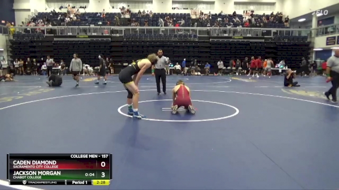 157 lbs Semifinal - Jackson Morgan, Chabot College vs Caden Diamond ...