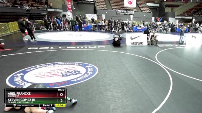 187 lbs Semifinal - Arel Francke, California vs Steven Gomez Iii ...