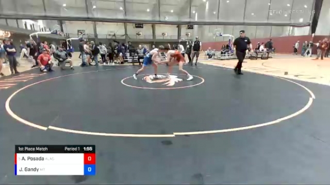 160 lbs 1st Place Match - Angelo Posada, California vs Jacob Gandy ...
