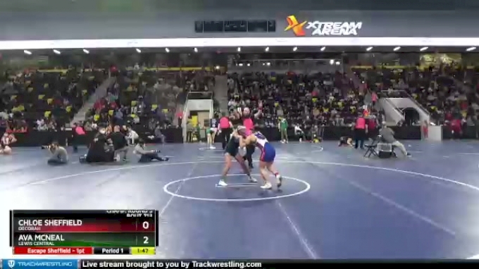 105 lbs Champ. Round 3 - Chloe Sheffield, Decorah vs Ava McNeal, Lewis ...