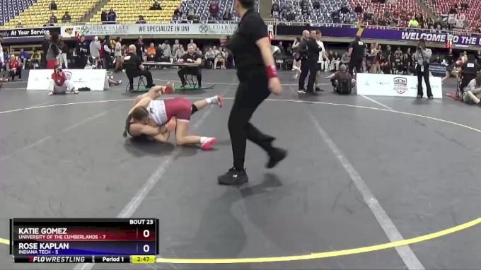 124 lbs Semis & 3rd Wb (16 Team) - Rose Kaplan, Indiana Tech vs Katie ...