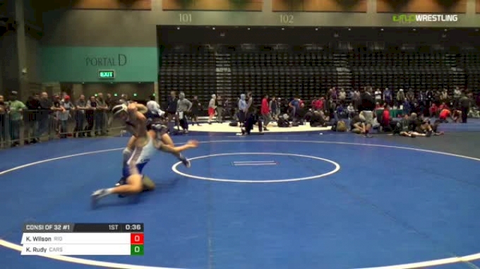 138 lbs Consi of 32 #1 - Kellen Wilson, Rio Rancho vs Kyle Rudy, Carson