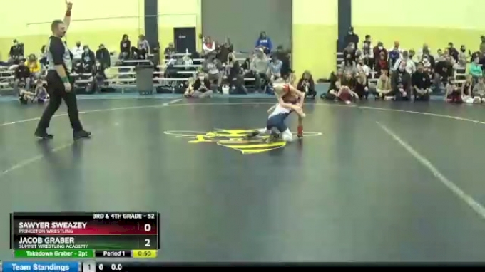 52 lbs Semifinal - Sawyer Sweazey, Princeton Wrestling vs Jacob Graber ...