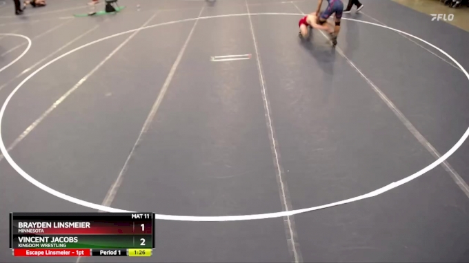 150 lbs Cons. Round 4 - Vincent Jacobs, Kingdom Wrestling vs Brayden ...