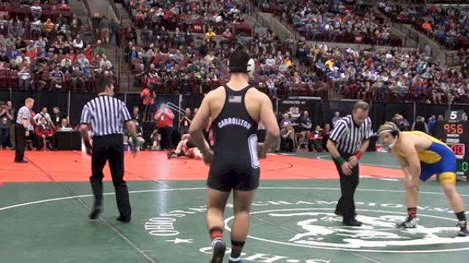 220lbs Semi-finals Tyler Dodd (Carrollton) vs. Garit Witt (Clyde)