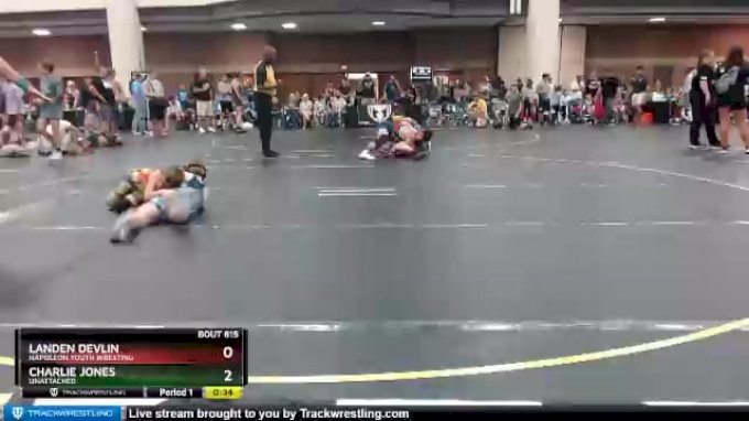 82 lbs Round 1 - Charlie Jones, Unattached vs Landen Devlin, Napoleon ...