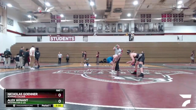 157 lbs 3rd Place Match - Alex Winant, Washington & Lee vs Nicholas ...