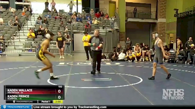 132 lbs Quarterfinals (8 Team) - Kaden Wallace, MacArthur vs Kaden ...
