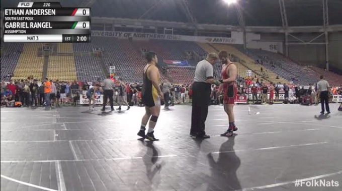 220lbs Quarter-finals Ethan Andersen (South East Polk) vs. Gabriel ...