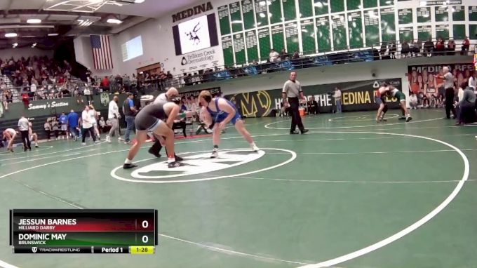 215 lbs Champ. Round 1 - Jessun Barnes, Hilliard Darby vs Dominic May ...
