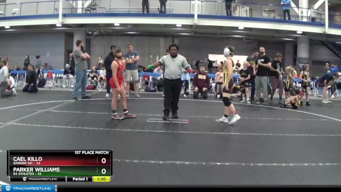 110 lbs Finals (2 Team) - Cael Killo, Ranger WC vs Parker Williams, 84 ...