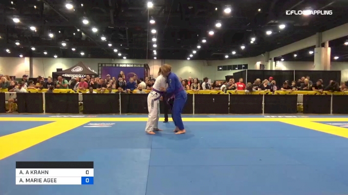 ALYSSA A KRAHN vs AMBER MARIE AGEE 2019 World Master IBJJF Jiu-Jitsu ...