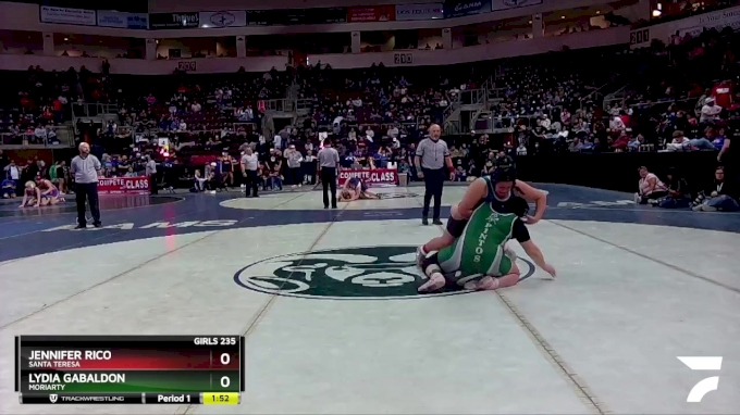 Girls 235 lbs Quarterfinal - Lydia Gabaldon, Moriarty vs Jennifer Rico ...