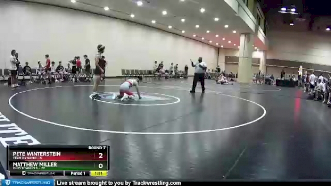145 lbs Round 7 (10 Team) - Matthew Miller, Ohio Titan Red vs Pete ...