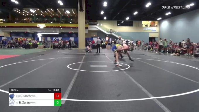 165 lbs Consi Of 16 #2 - Camren Foster, Toledo vs Bradford Zajac, Maine ...