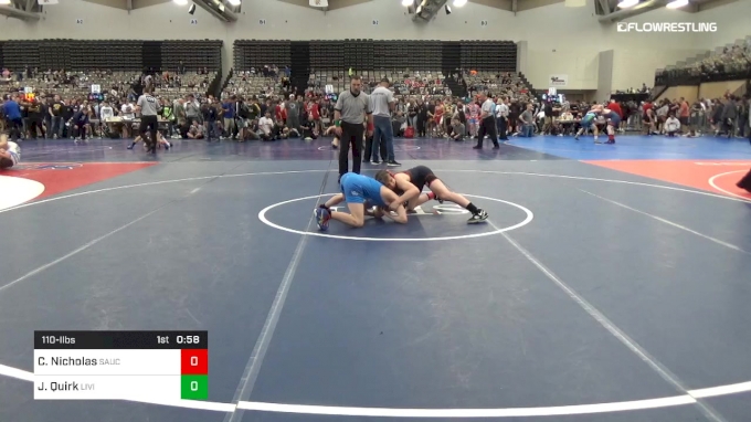 110 lbs Consi Of 16 #1 - Connor Nicholas, Saucon Wrestling vs Jason ...