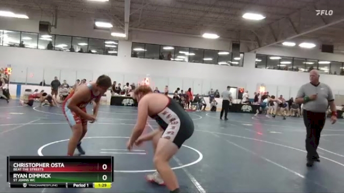 250 lbs Quarterfinal - Ryan Dimmick, St Johns WC vs Christopher Osta ...