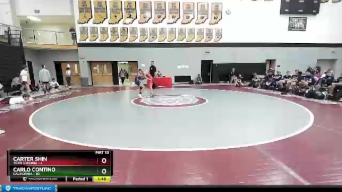 97 lbs 2nd Wrestleback (8 Team) - Carter Shin, Team Virginia vs Carlo ...