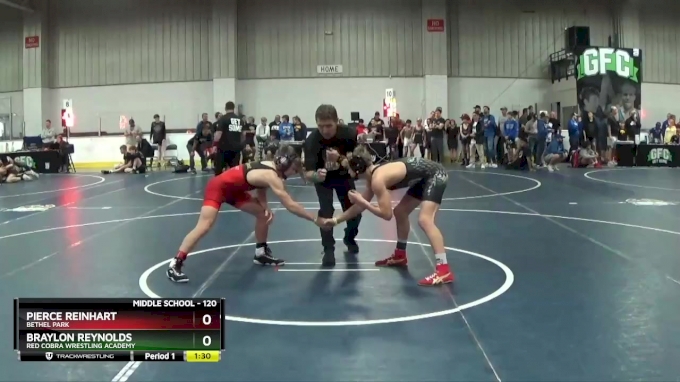 120 lbs Champ. Round 1 - Braylon Reynolds, Red Cobra Wrestling Academy ...