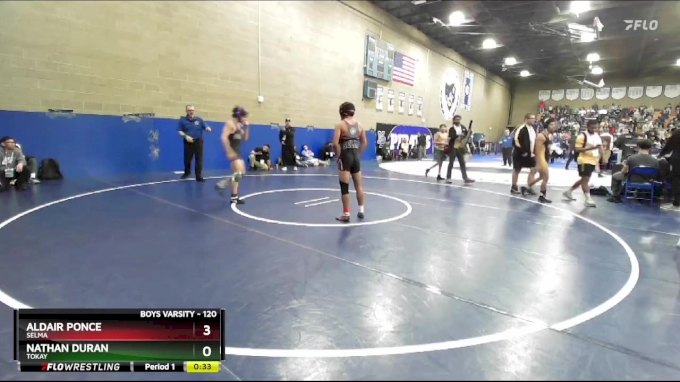 120 lbs Cons. Round 2 - Nathan Duran, Tokay vs Aldair Ponce, Selma