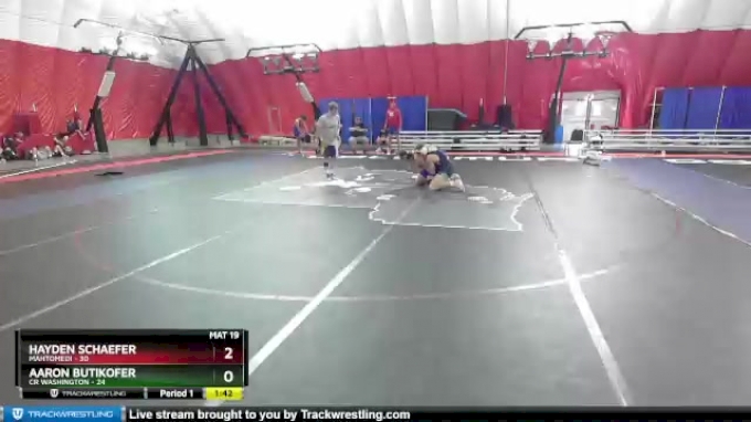 170 lbs Semis & 1st Wb (8 Team) - Hayden Schaefer, Mahtomedi vs Aaron ...