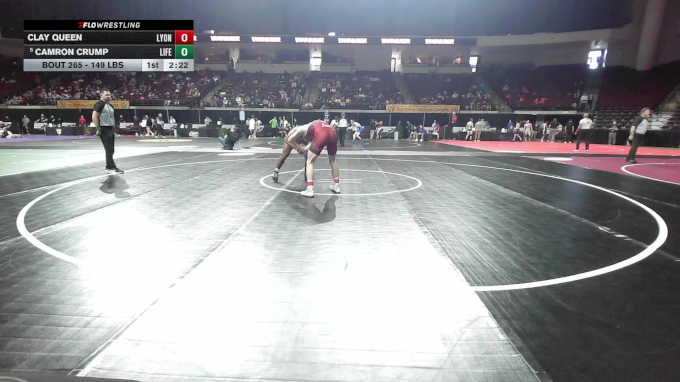 149 lbs Round Of 32 - Clay Queen, Lyon vs Camron Crump, Life