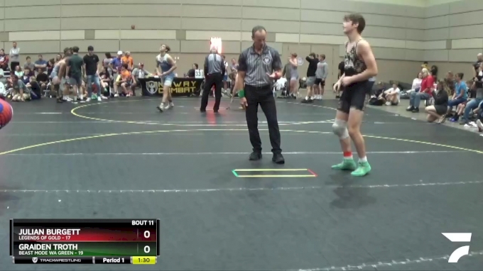 167 lbs Finals (8 Team) - Julian Burgett, Legends Of Gold vs Graiden ...