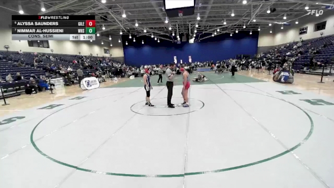132 lbs Cons. Semi - Alyssa Saunders, Giles vs Nimmar Al-Hussieni ...