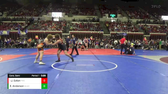 200 lbs Cons. Semi - Jacob Eaton, Powell Wrestling Club vs Eli Anderson ...