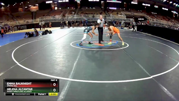 110 lbs Semifinal - Emma Bauknight, Spring Hill vs Helena Alcantar ...