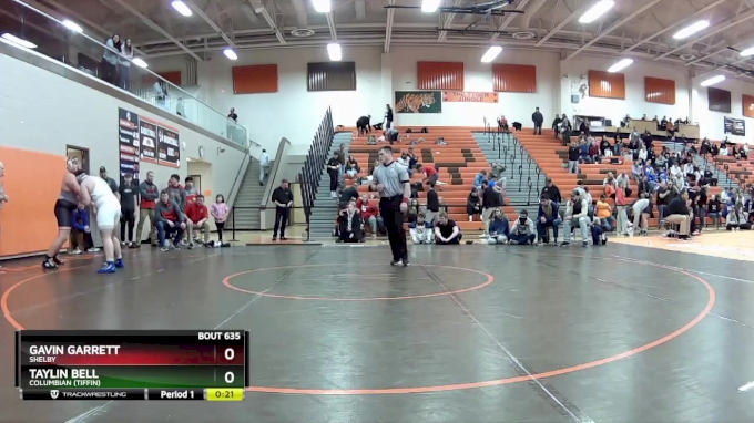 285 lbs 5th Place Match - Gavin Garrett, Shelby vs Taylin Bell ...