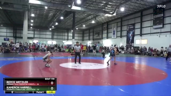 106 lbs Champ. Round 2 - Royce Wetzler, Virginia Team Predator Wrestli ...