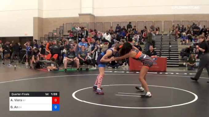 119 lbs Quarterfinal - Alexandra Viera, Team New York vs Genevieve An ...