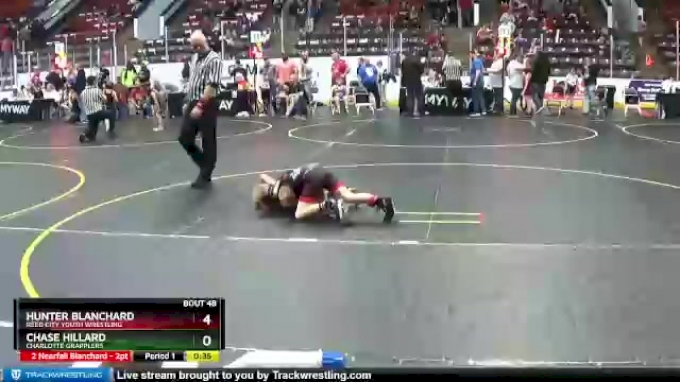 61 lbs 7th Place Match - Hunter Blanchard, Reed City Youth Wrestling vs ...