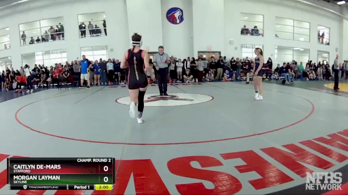 120 lbs Champ. Round 2 - Morgan Layman, Skyline vs Caitlyn De-mars ...