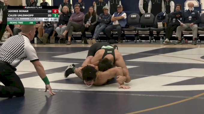 184 lbs Adonis Bonar, California Baptist vs Caleb Uhlenhopp, Utah Valley