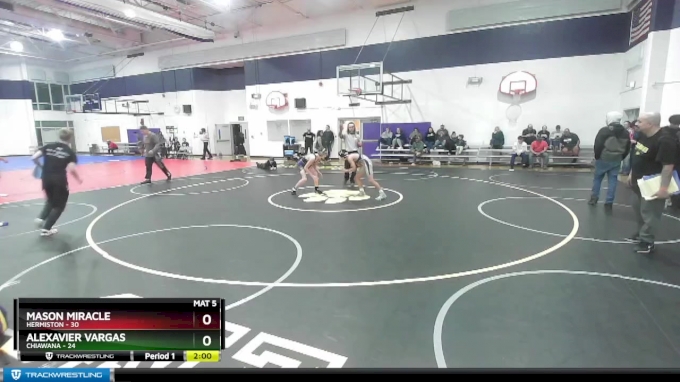 106 lbs Finals (2 Team) - Mason Miracle, Hermiston vs Alexavier Vargas ...