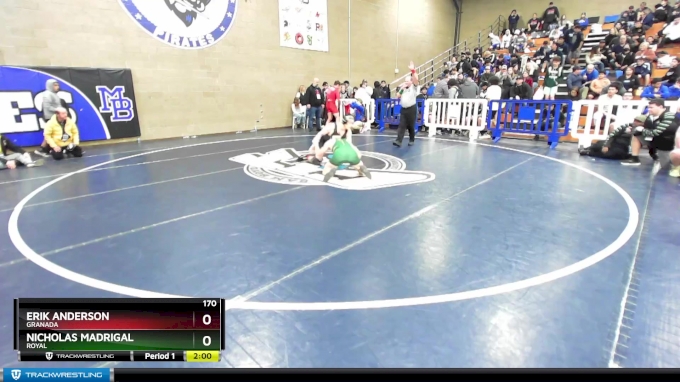 170 lbs Champ. Round 3 - Nicholas Madrigal, Royal vs Erik Anderson, Granada