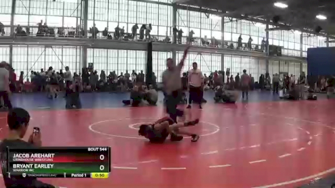 58 lbs Round 4 - Bryant Earley, Warrior WC vs Jacob Arehart, Grindhouse ...