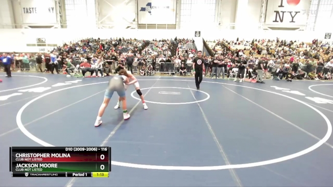 116 lbs Champ. Round 1 - Christopher Molina, Club Not Listed vs Jackson ...