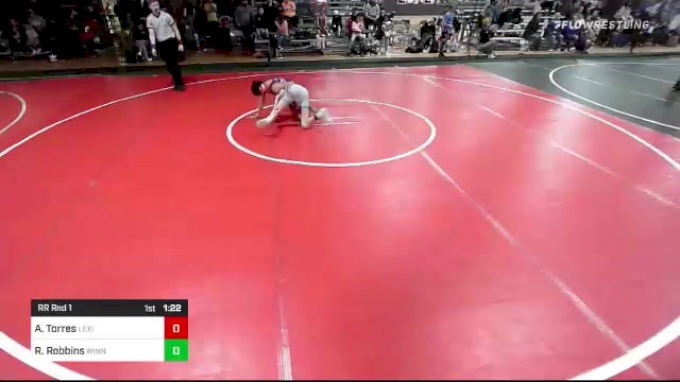 95 lbs Rr Rnd 1 - Alonzo Torres, Lexington vs Rylan Robbins, Winner ...