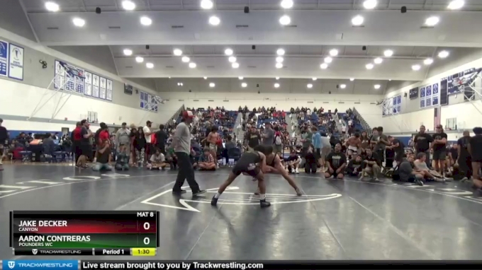 132 lbs Quarterfinal - Aaron Contreras, Pounders WC vs Jake Decker, Canyon