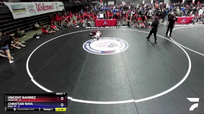 106 lbs Round 1 (16 Team) - Vincent Ramirez, MDWA-FR vs Christian Raya ...