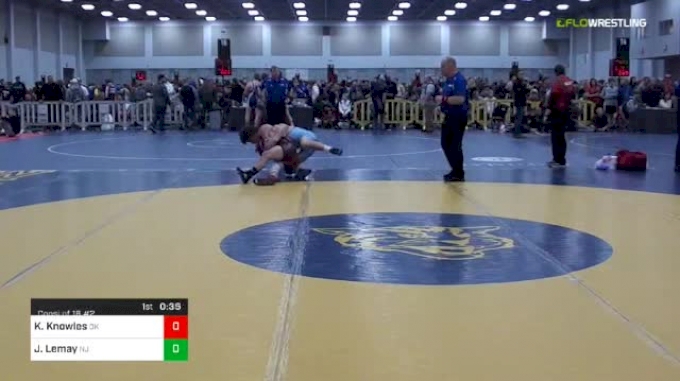 152 lbs Consi Of 16 #2 - Kyle Knowles, OK vs Justin Lemay, NJ