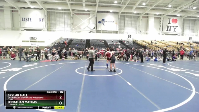 112 lbs Cons. Round 3 - Jonathan Matijas, Club Not Listed vs Skylar ...