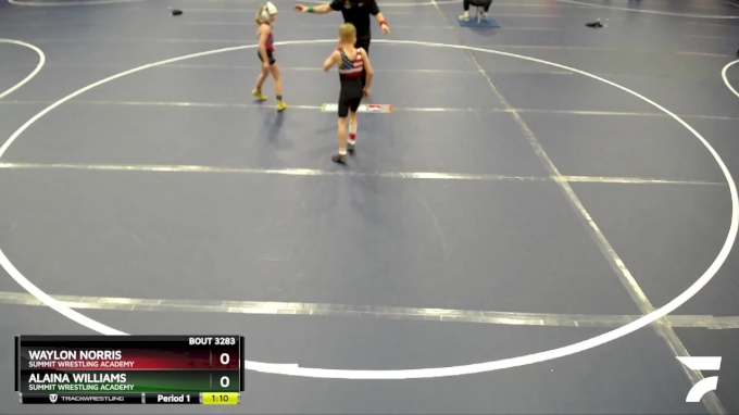 56 lbs Cons. Semi - Waylon Norris, Summit Wrestling Academy vs Alaina ...