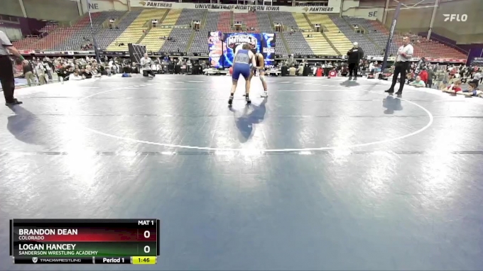 157 lbs Quarterfinal - Brandon Dean, Colorado vs Logan Hancey ...